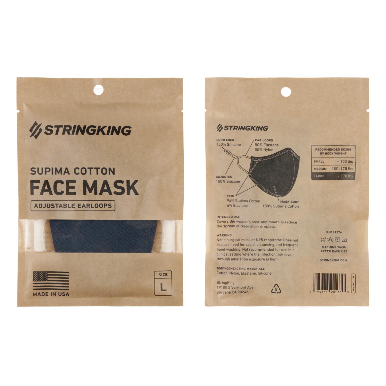 Shop Cloth Face Mask - Washable, Reusable, USA-made | StringKing